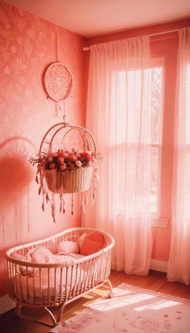 19 Dreamy Pink Boho Nursery Ideas: A Blend Of Warmth, Whimsy, And Chic ...
