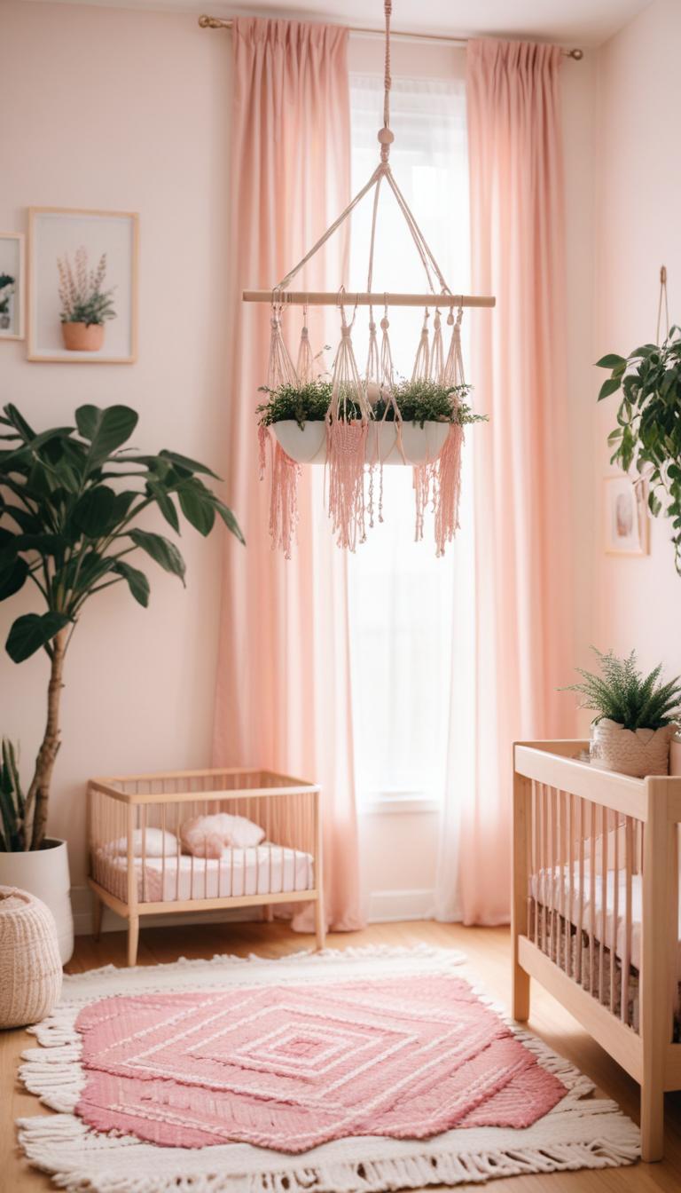 19 Dreamy Pink Boho Nursery Ideas: A Blend Of Warmth, Whimsy, And Chic ...