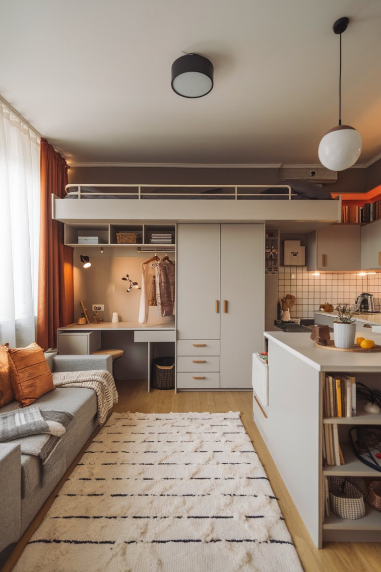 25 Studio Apartment Layout Ideas (Space-Savvy Living) - DIYCozy: Nails ...