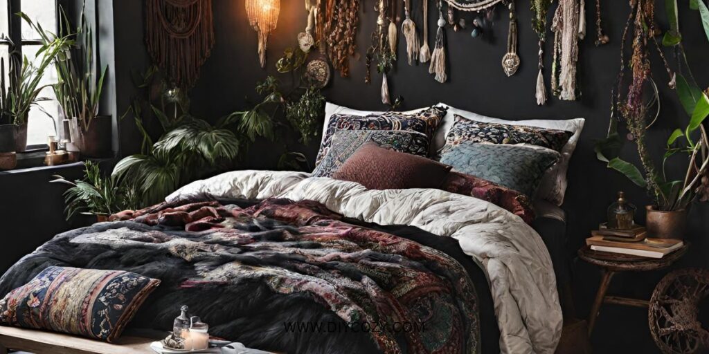 31 Dark Boho Bedroom Sanctuaries: Mystical Elegance & Cozy Vibes ...