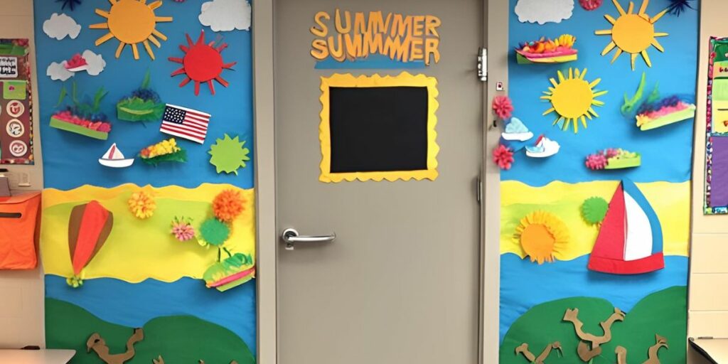 9 DIY Summer Door Decorations Classroom Ideas - DIYCozy: Nails, Decor ...