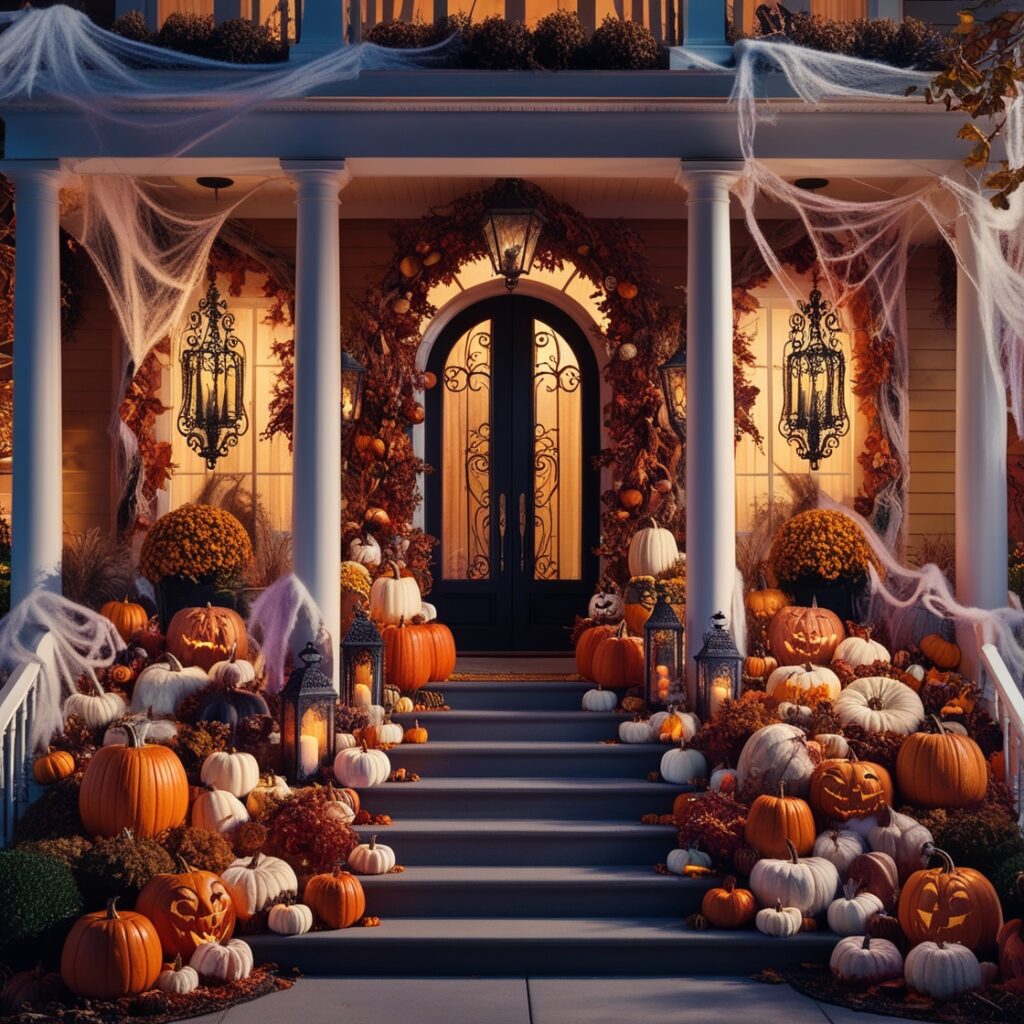 33 Halloween Outdoor Entry Decorations Ideas - DIYCozy: Nails, Decor ...