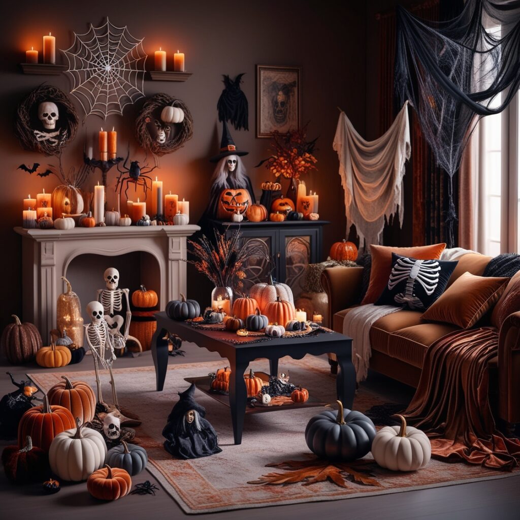 43 Halloween Room Decor Ideas - DIYCozy: Nails, Decor, DIY, Gardening ...