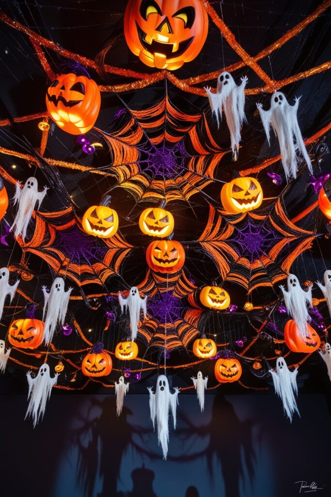 23 Halloween Ceiling Decor Ideas - DIYCozy: Nails, Decor, DIY ...