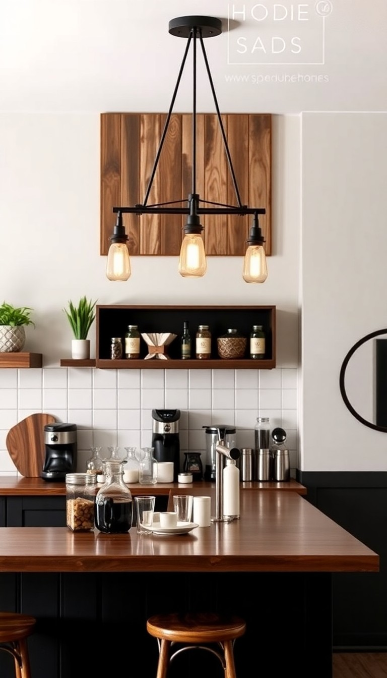 17 Farmhouse Coffee Bar Ideas: Rustic Charm - DIYCozy: Nails, Decor ...